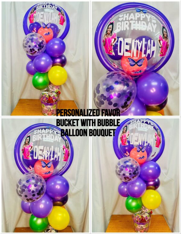 Personalized Bucket/Gift Box/Gift Basket – (with Personalized Bubble ...
